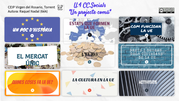 UNITAT 4 SOCIALS Unió Europea 6éEP | Genially
