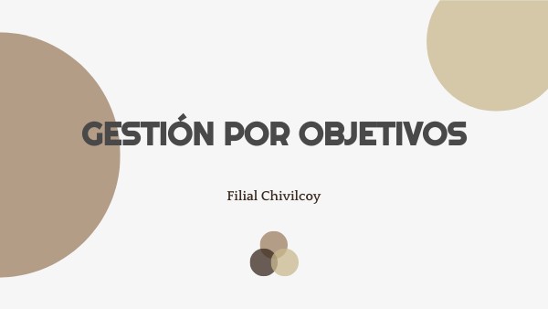 Gestión por Objetivos | Genially