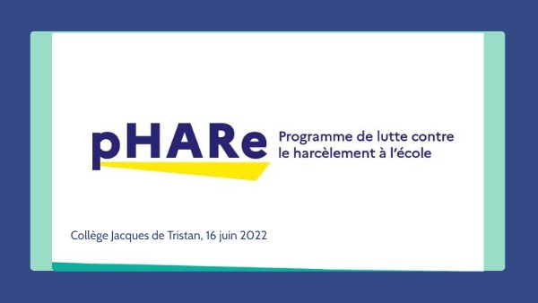 Présentation programme pHARe parents | Genially
