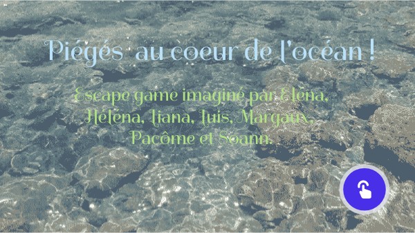 Escape game mer | Genially