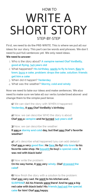 How to write a story | Genially