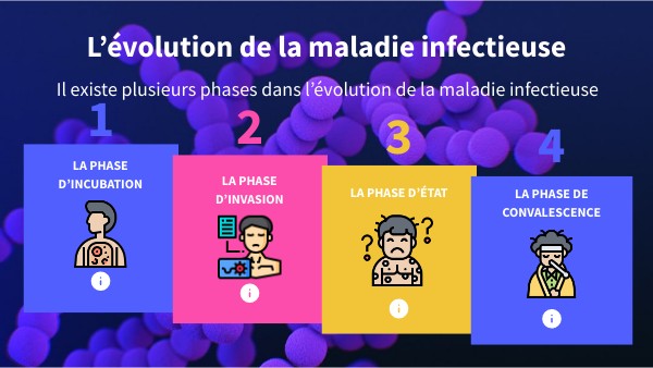 L’évolution de la maladie infectieuse | Genially