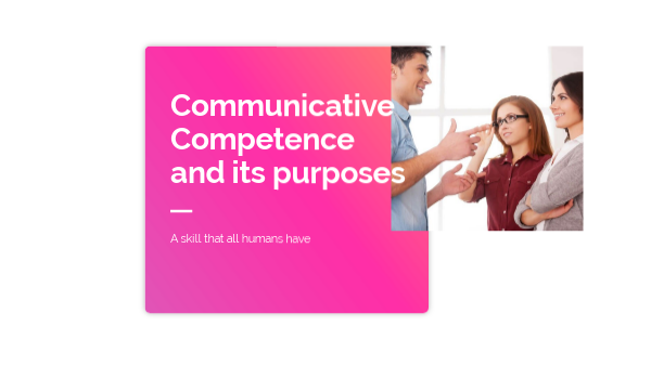 THE COMMUNICATIVE COMPETENCE | Genially