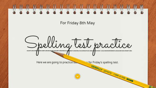 Spelling practice ie | Genially