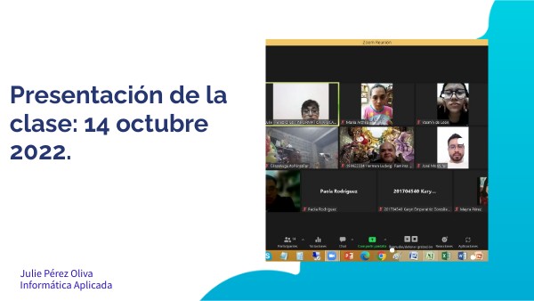clase 14 octubre 2022. | Genially