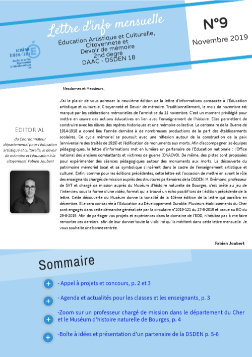 Lettre d'info n°9 | Genially