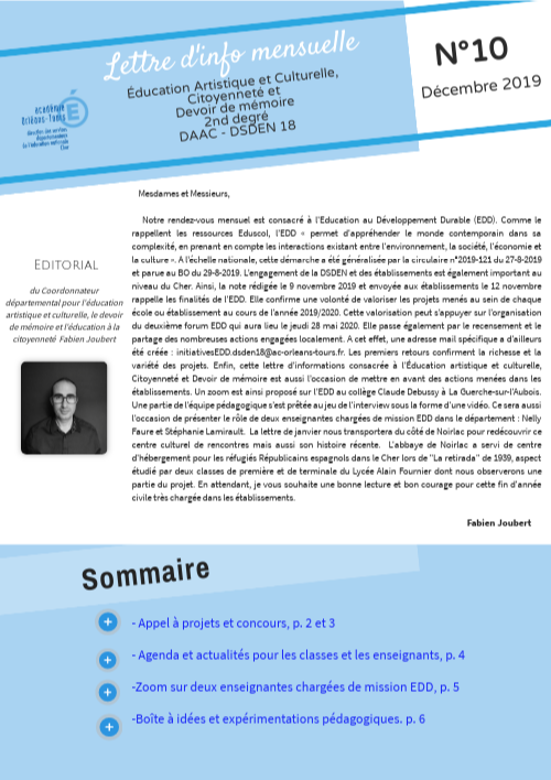 Lettre d'info n°10 | Genially