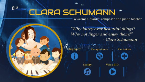 Biography CLARA SCHUMANN | Genially