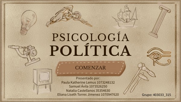 PSICOLOGÍA POLÍTICA | Genially
