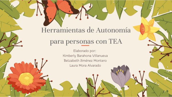 Herramientas para Autonomía de personas con TEA