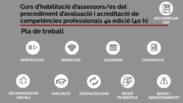 Pla de treball Curs assessor_4a edició | Genially