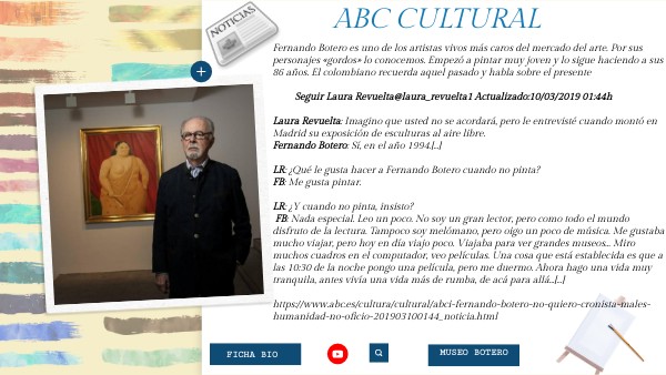 Entrevista a Fernando Botero | Genially