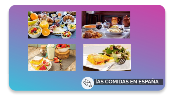 Las comidas en España
