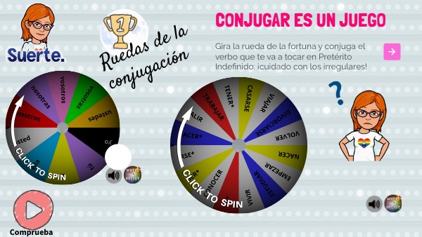 Rueda del Pretérito Indefinido | Genially