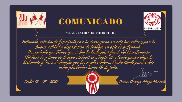 COMUNICADO | Genially