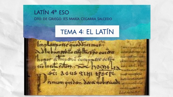 LATÍN 4º (4) | Genially