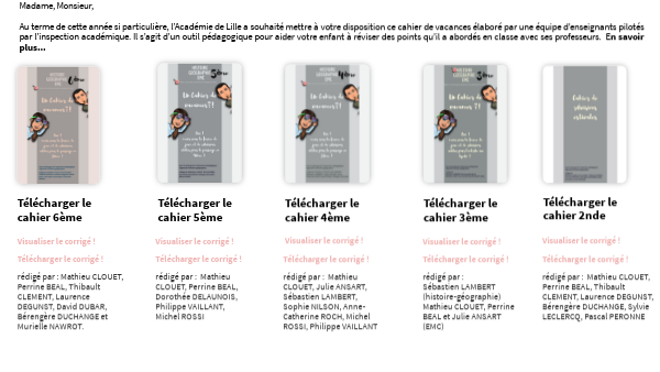 cahiers de vacances | Genially