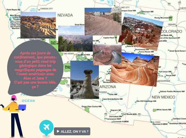 Road trip géologique dans l'ouest américain | Genially