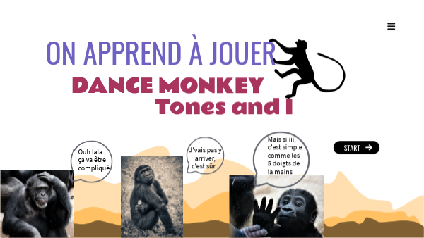 On apprend à jouer Dance monkey | Genially