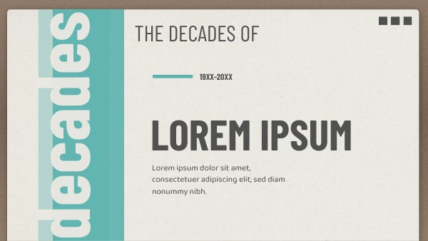 DECADES PRESENTATION