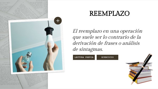 REEMPLAZO DE LAS ORACIONES | Genially