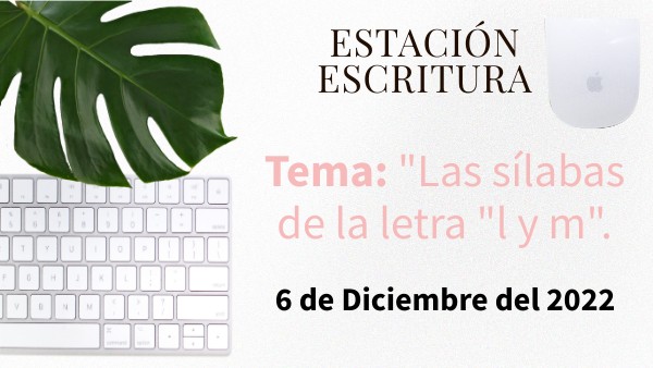 Escribiendo sílabas