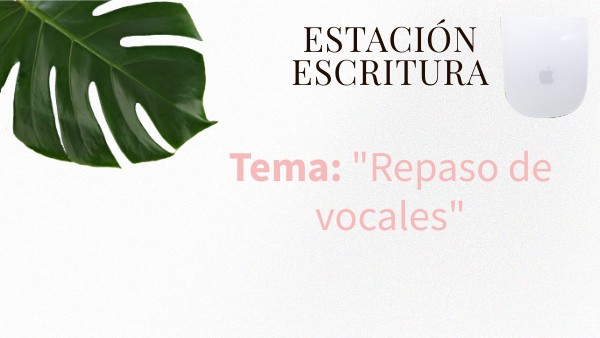 Repaso de vocales | Genially