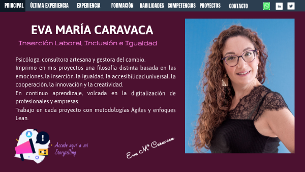 EVA MARÍA CARAVACA CURRÍCULUM ORIENTADORA