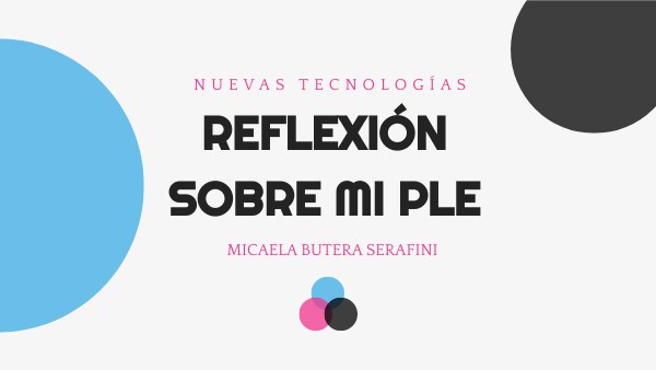 REFLEXIÓN SOBRE MI PLE