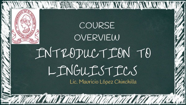 INTRO TO LINGUISTICS