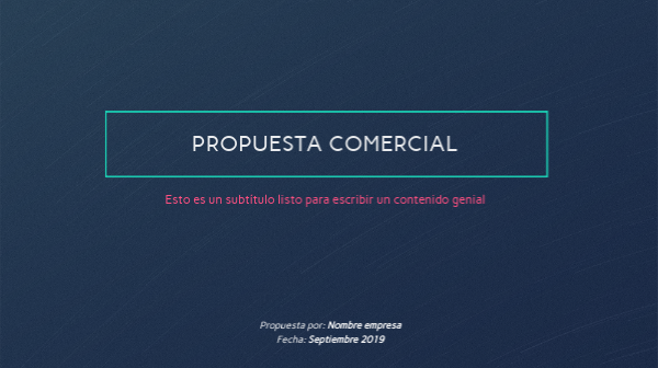 PROPUESTA COMERCIAL III | Genially