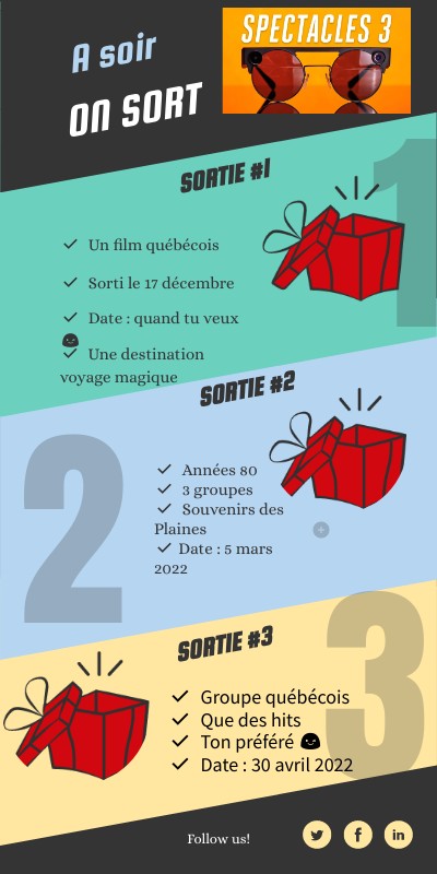 À soir on sort | Genially