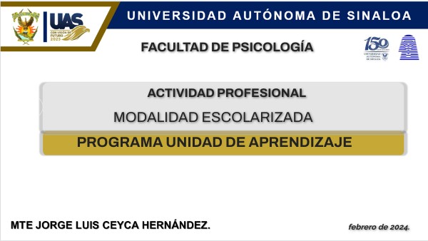 Programa Actividad Profesional | Genially