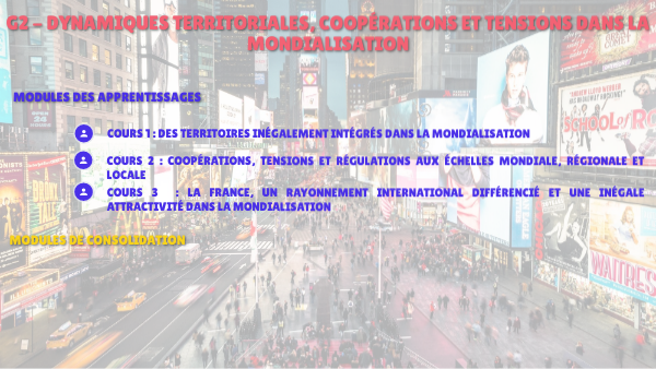 TTC - G2 - Dynamiques territoriales, coopérations et tensions dans la