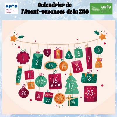 ZAO - calendrier de l'Avant vacances - 2023