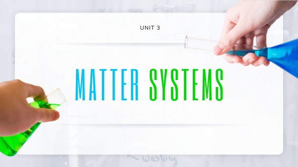 2ºESO-Unit 3: Matter systems | Genially