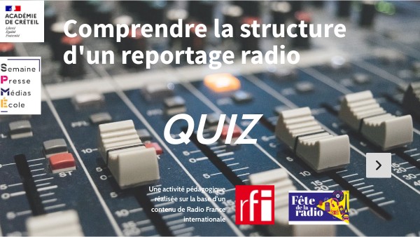 Quiz Reportage radio
