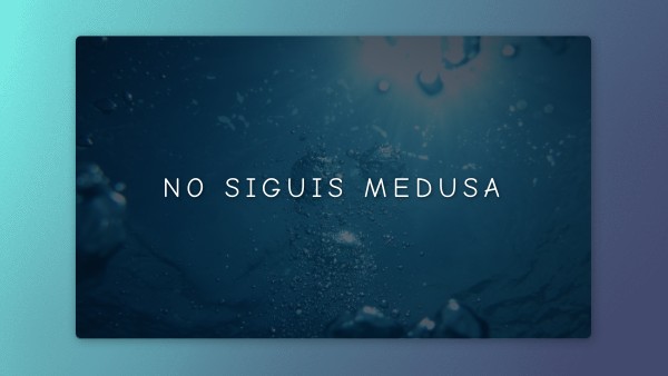 NO SIGUIS MEDUSA