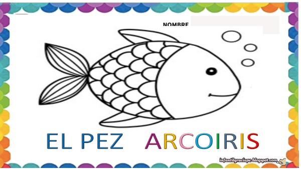 Hoja De Trabajo Sobre El Pez Arcoiris Rainbow Fish Activity For