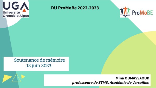 Soutenance DU 12 juin | Genially