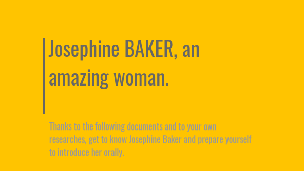 Josephine Baker | Genially