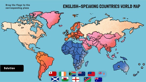 WORLD MAP FLAGS RWC + UK