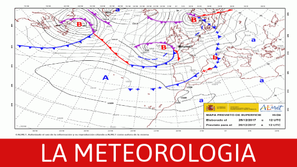 la meteorologia/ el mapa del tiempo