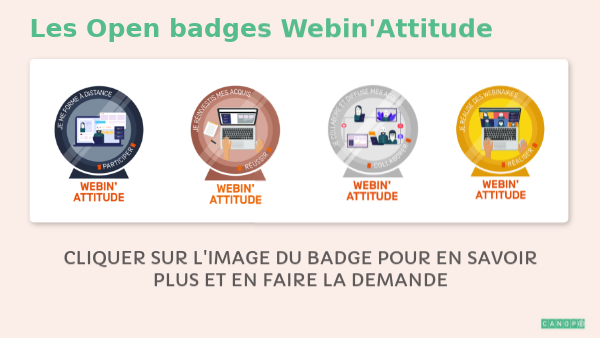 Open badges Webin'Attitude | Genially
