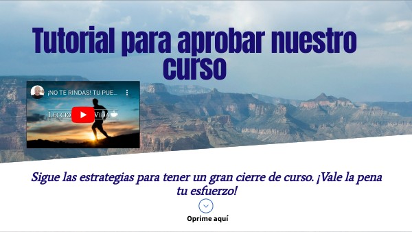 Tutorial para aprobar recta final | Genially