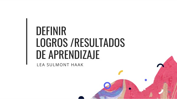 Logros de aprendizaje | Genially