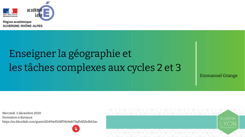 FIL Enseigner la géo et les tâches complexes | Genially
