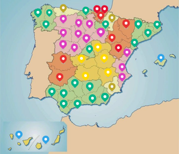Mapa provincias España | Genially