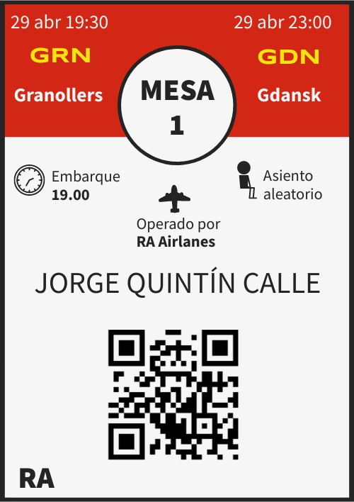 ticket avión ana y rubén | Genially