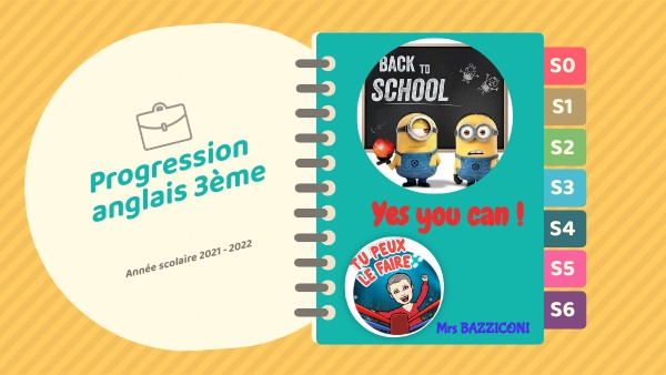 PROGRESSION 3ème - 2021/2022 | Genially